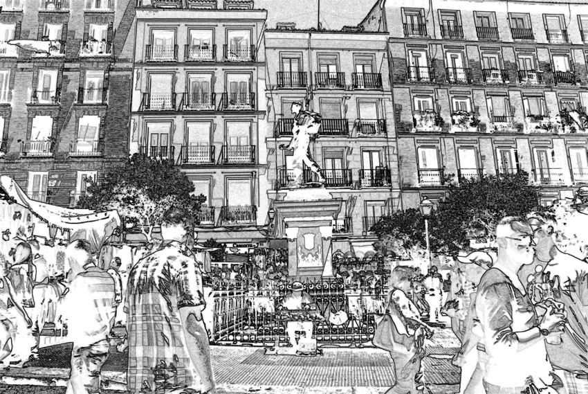 Martha Ulloa Plaza de Cascorro Rastro de Madrid Diseño Pop Art Mart...