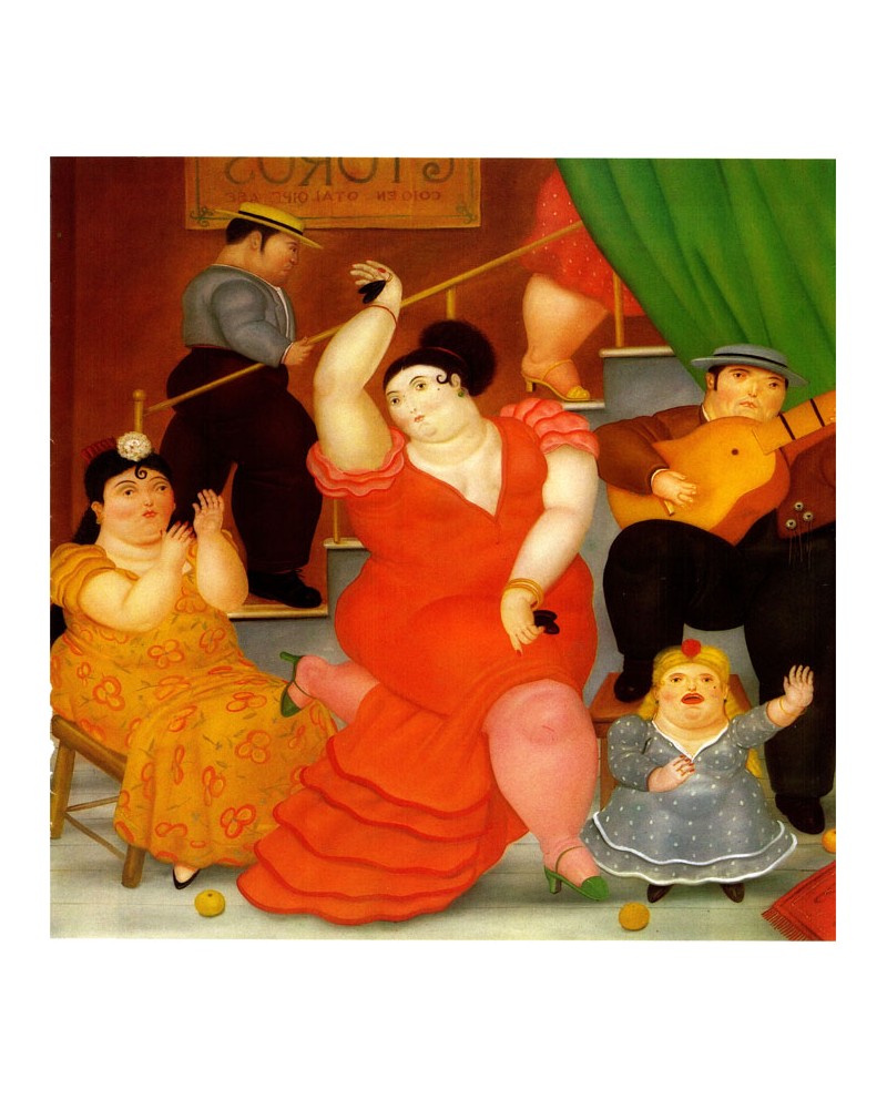 Fernando Botero Bailaora Naif Tablao Flamenco cuadro cuadrado Ferna...